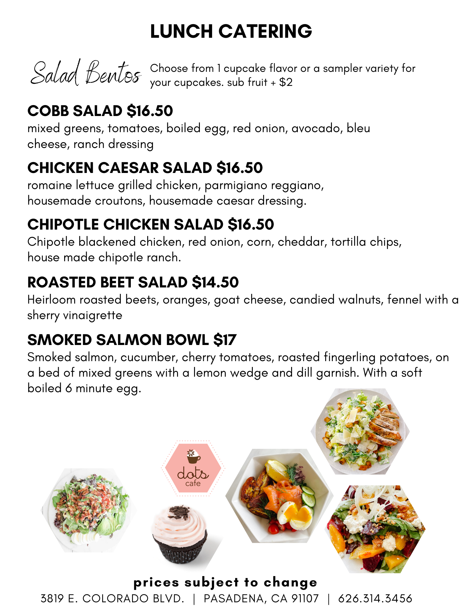 lunch catering menu september 2021 (2) | Dots Cafe & Bakery