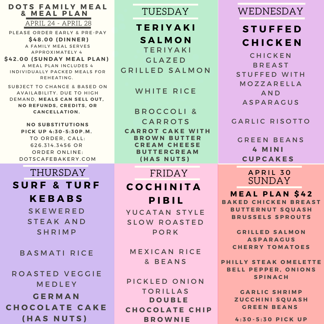 april 24 | Dots Cafe & Bakery