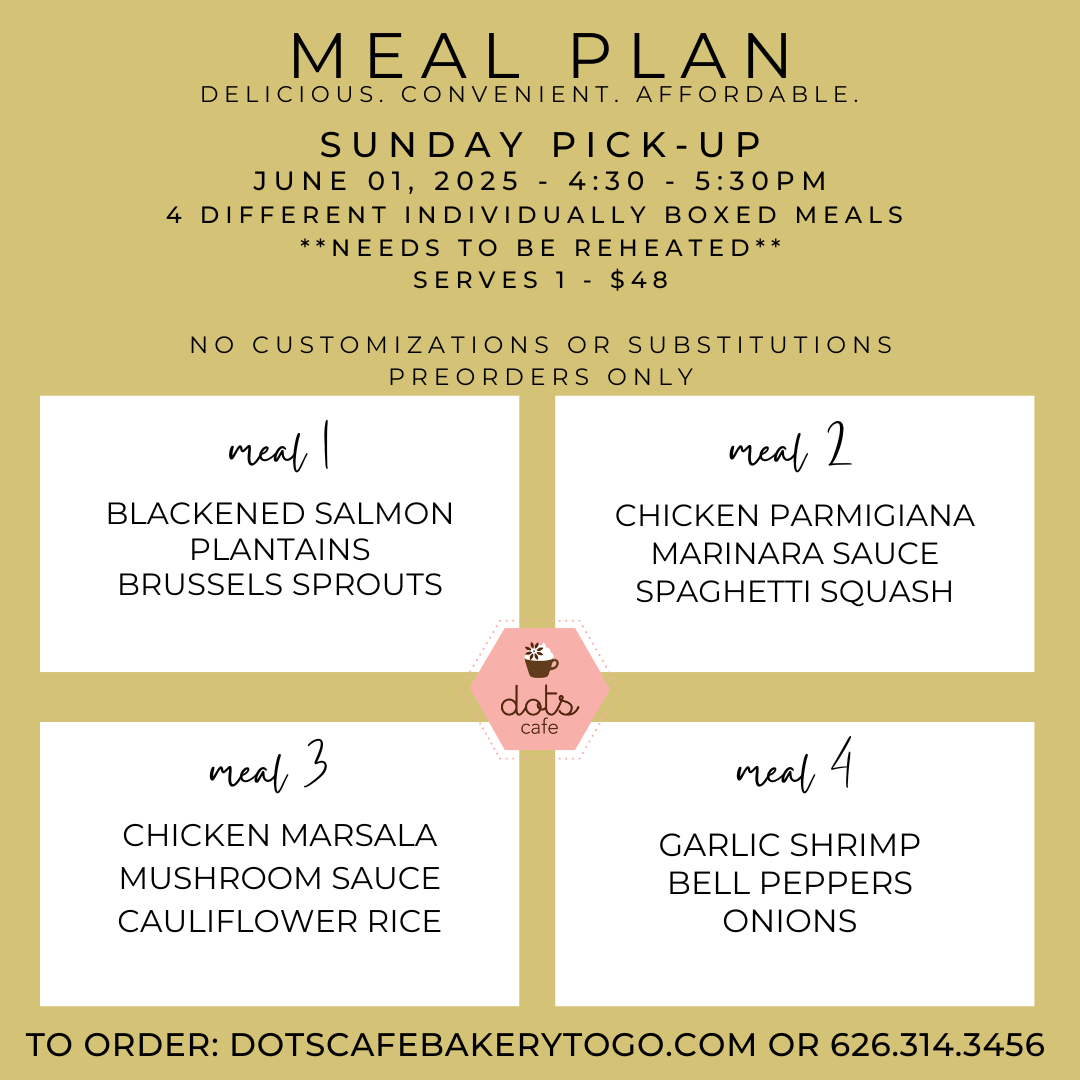 meal plan (4) | Dots Cafe & Bakery