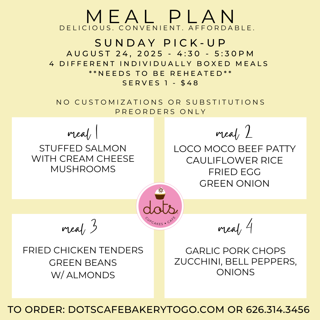 meal plan (1) | Dots Cafe & Bakery
