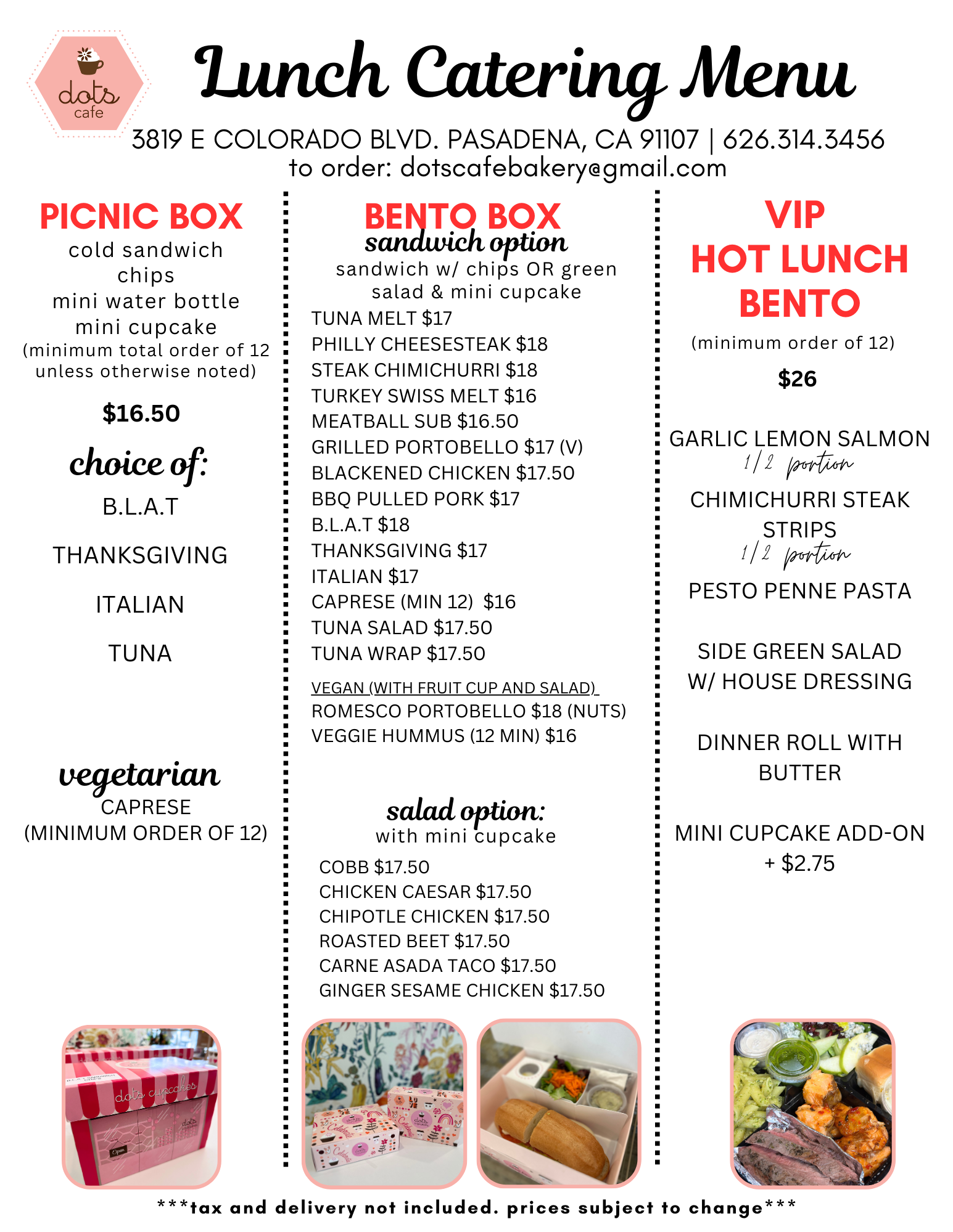2026 DOTS SHORT MENU | Dots Cafe & Bakery
